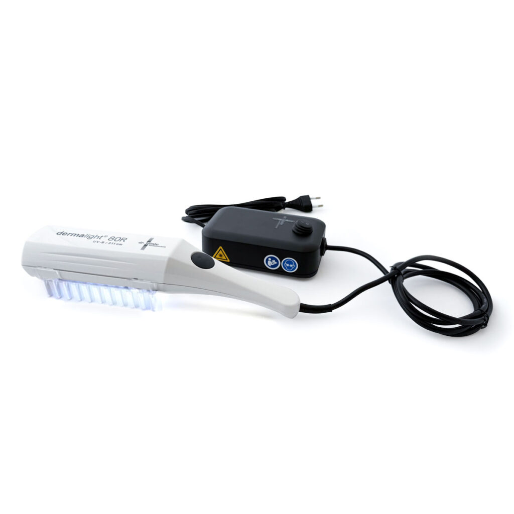 dermalight 80R – UV-kam for effektiv hjemmebehandling